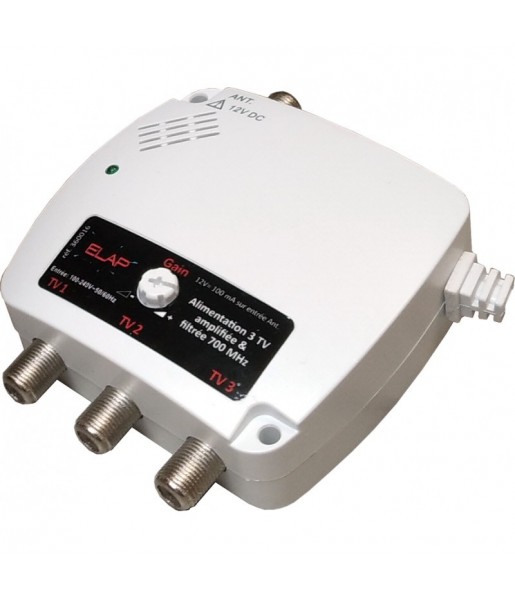 Alimentation amplifiée filtrée 220 / 12V – ELAP 360016 - 50mA pour ...