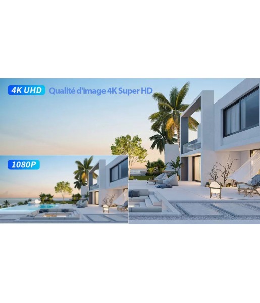 Caméra Surveillance Solaire Sans fil Extérieure 4K 8MP 4G WIFI 360° 10X