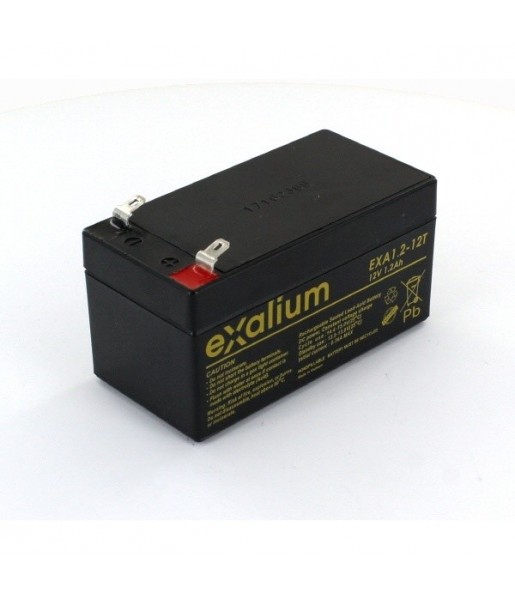 Batterie plomb Etanche - Exalium EXA1.2-12T - 12 V 1.2 Ah